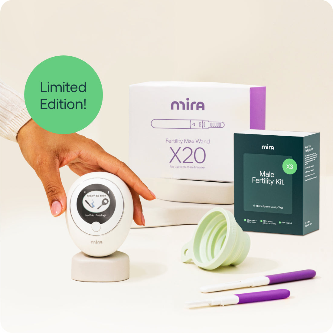 Mira Starter Kit Fertility Device + 10 Max Wands | Mira Fertility Shop